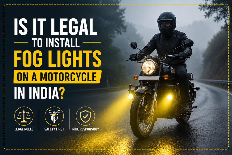Is It Legal to Install Fog Lights on a Motorcycle in India?